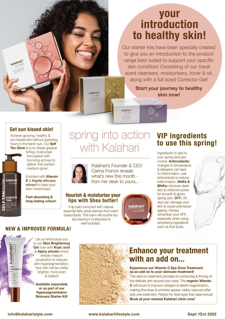 Skin Care - All You Need To Know - Kalahari Lifestyle